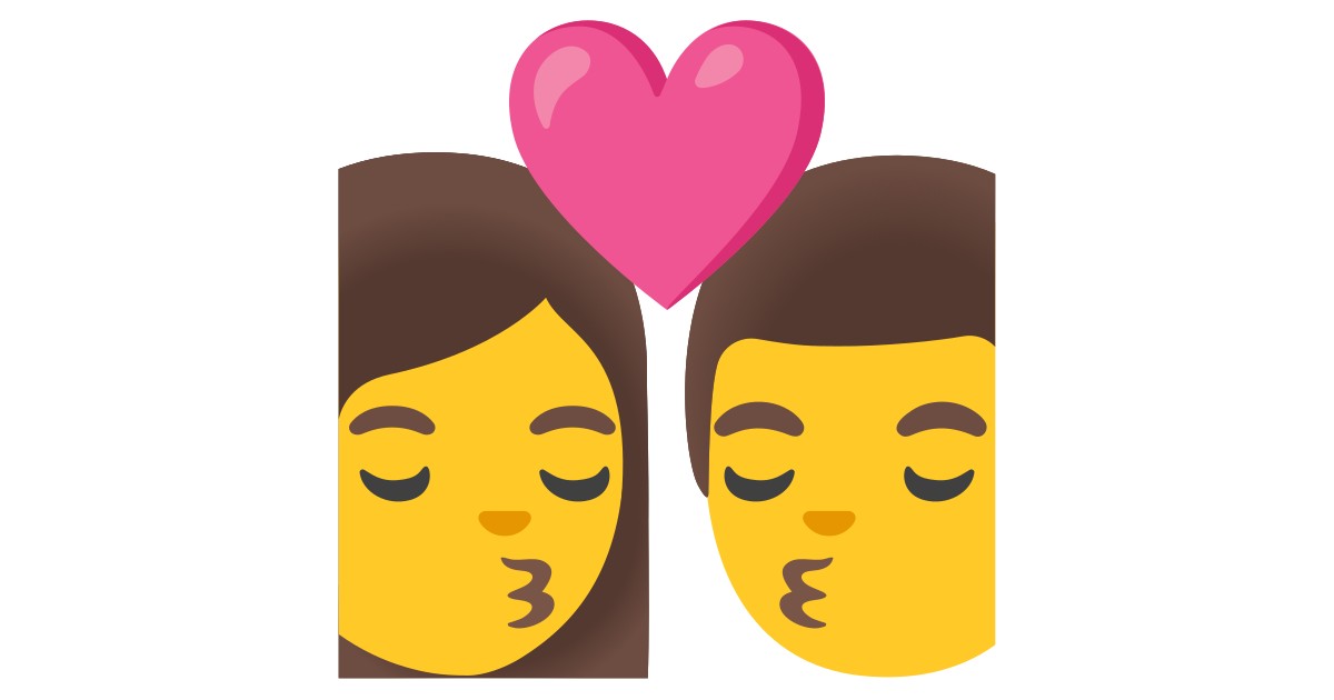 👩‍ ️‍💋‍👨 Bisou : Femme Et Homme Emoji