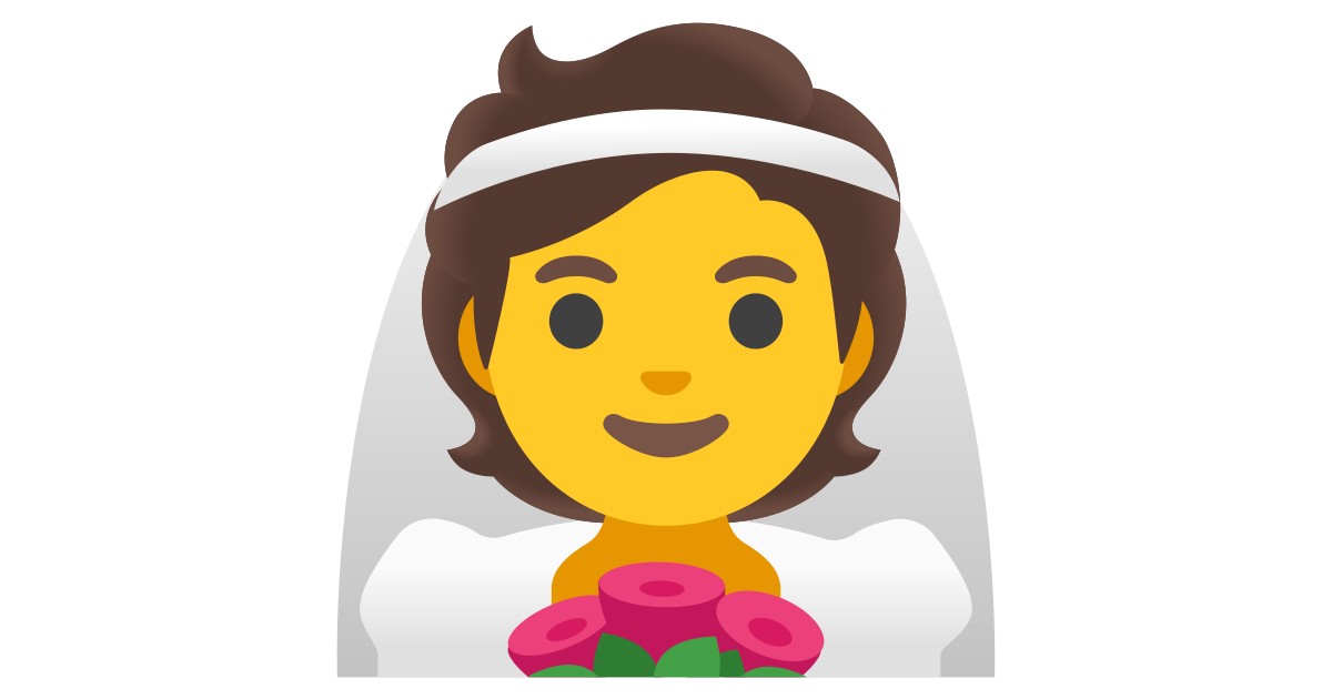 👰 Personne Mariée Avec Voile Emoji