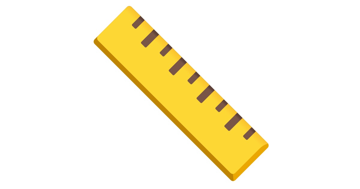 📏 Straight Ruler Emoji