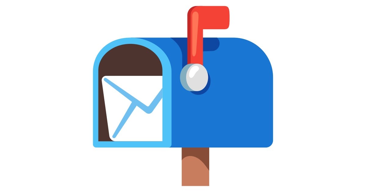 📬 Open Mailbox With Raised Flag Emoji