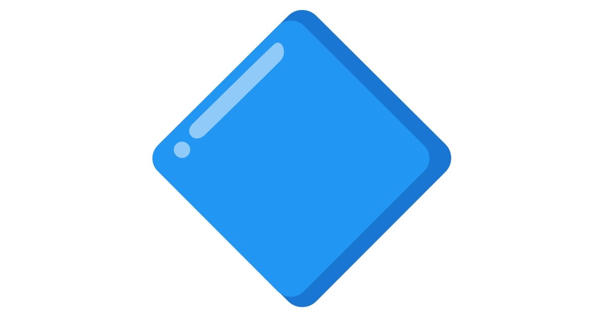 🔷 Rombo Azul Grande Emoji