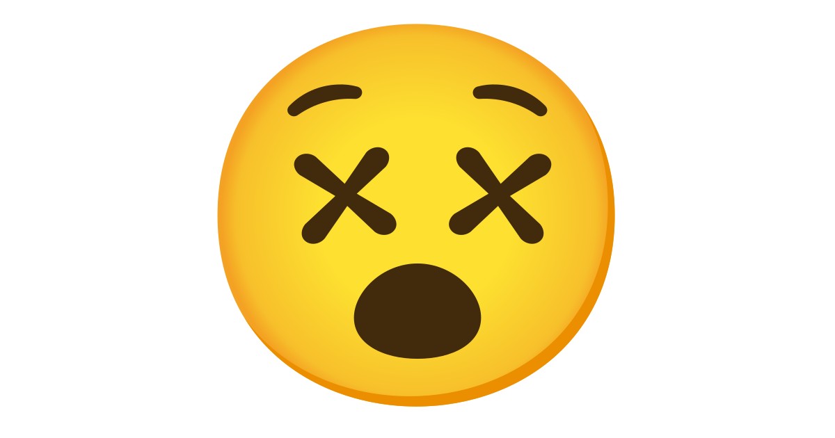 😵 Knocked-out Face Emoji | Dizzy Emoji, "Cursed Emoji"