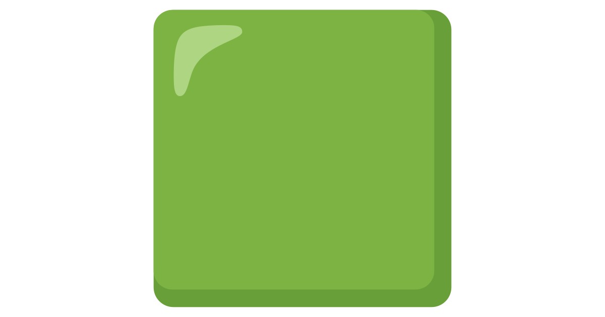  Green Square Emoji