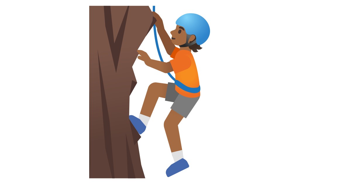 🧗🏾 Person Climbing: Medium-dark Skin Tone Emoji