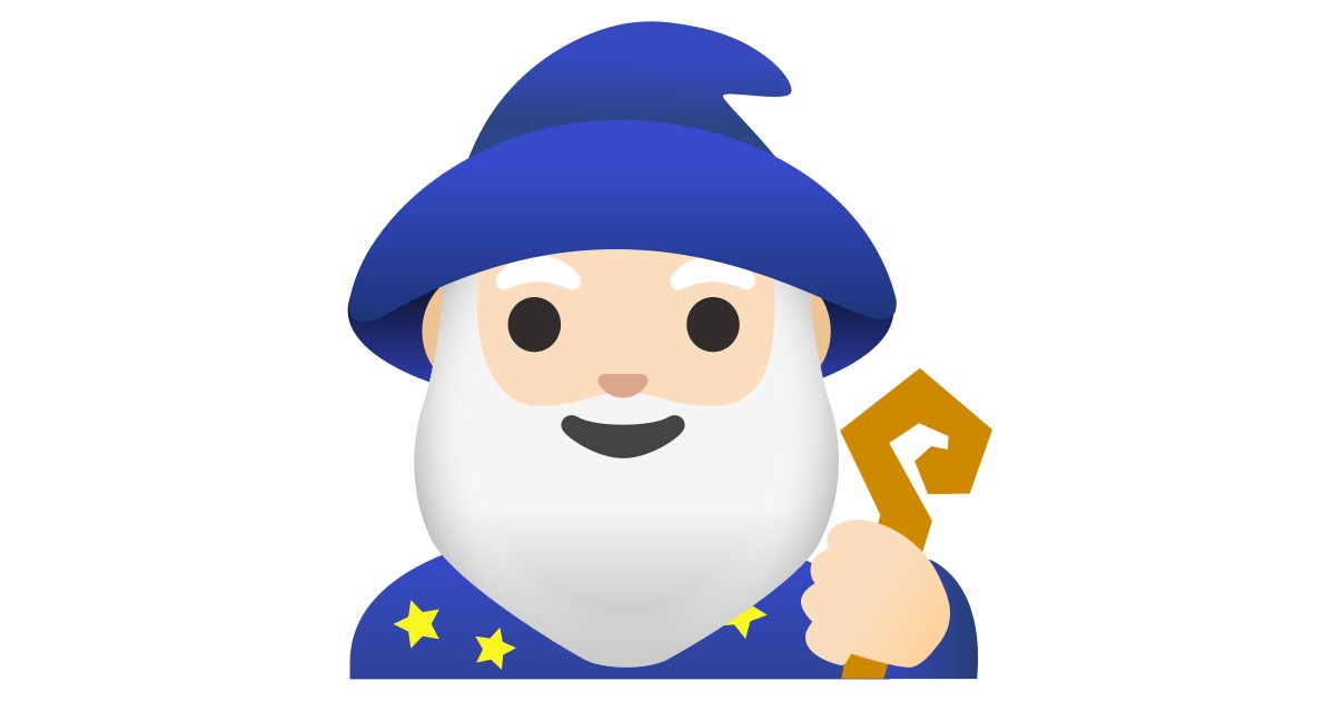 🧙🏻‍♂️ Man Mage: Light Skin Tone Emoji