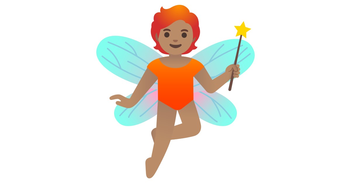 🧚🏽 Fada: Pele Morena Emoji