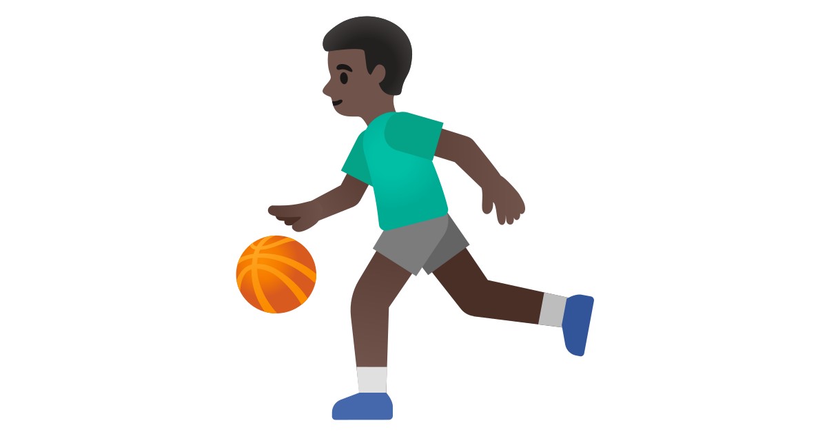 ⛹🏿‍♂️ Man Bouncing Ball: Dark Skin Tone Emoji
