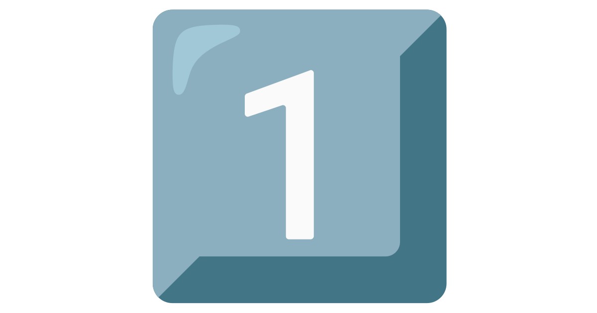 1️⃣ Keycap: 1 Emoji | One Emoji