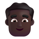 👨🏿 Man: Dark Skin Tone Emoji