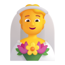 👰 Personne Mariée Avec Voile Emoji