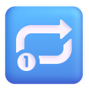 🔂 Botão De Repetir Uma Única Faixa Emoji: Significado e Uso