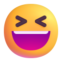 😆 Rosto Risonho Com Olhos Semicerrados Emoji: Significado e Uso