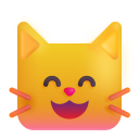 😸 Rosto De Gato Sorrindo Com Olhos Sorridentes Emoji: Significado e Uso