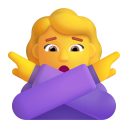 🙅‍♀️ Woman Gesturing No Emoji: Meaning & Usage