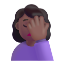 🤦🏾‍♀️ Woman Facepalming: Medium-Dark Skin Tone Emoji