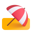 ⛱️ Parasol Sur Le Sol Emoji: Signification & Utilisation