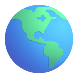 🌎 Globe Showing Americas Emoji