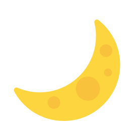 🌙 Lua Crescente Emoji