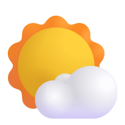 🌤️ Sun Behind Small Cloud Emoji
