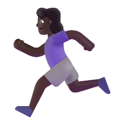 🏃🏿‍♀️ Woman Running: Dark Skin Tone Emoji