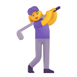 🏌️‍♀️ Woman Golfing Emoji
