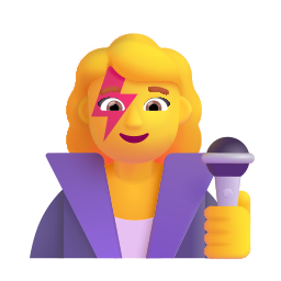 👩‍🎤 Woman Singer Emoji