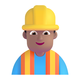 👷🏽‍♂️ Man Construction Worker: Medium Skin Tone Emoji