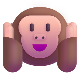 🙉 Macaco Que Não Ouve Nada Emoji