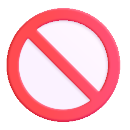 🚫 Symbole D’interdiction Emoji