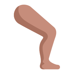 🦵🏽 Jambe : Peau Légèrement Mate Emoji