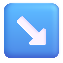 ↘️ Down-Right Arrow Emoji