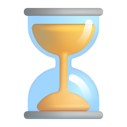 ⏳ Sablier Avec Sable Qui Coule Emoji