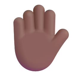 🏾 Raised Hand: Medium-Dark Skin Tone Emoji