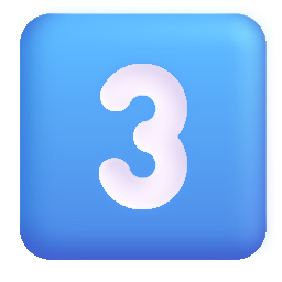 3️⃣ Keycap: 3 Emoji