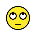 🙄 Augen verdrehendes Gesicht-Emoji