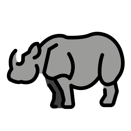 🦏 Rhinoceros Emoji