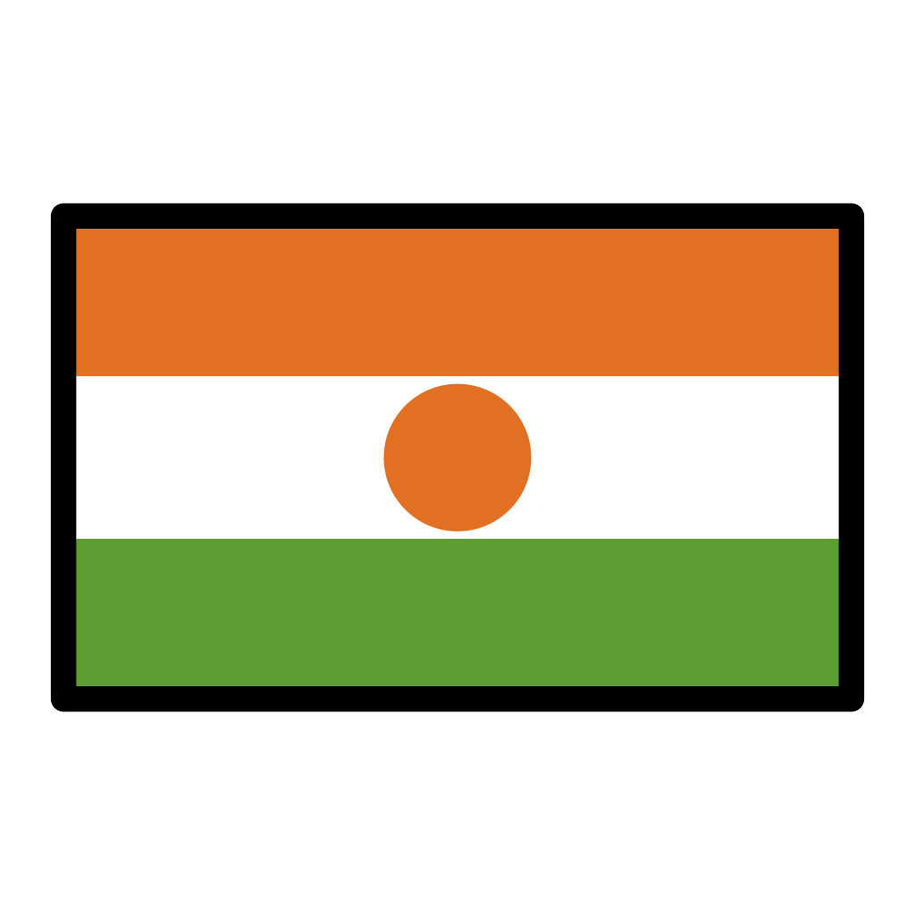🇳🇪 Flagge: Niger Emoji, NE Flagge-Emoji