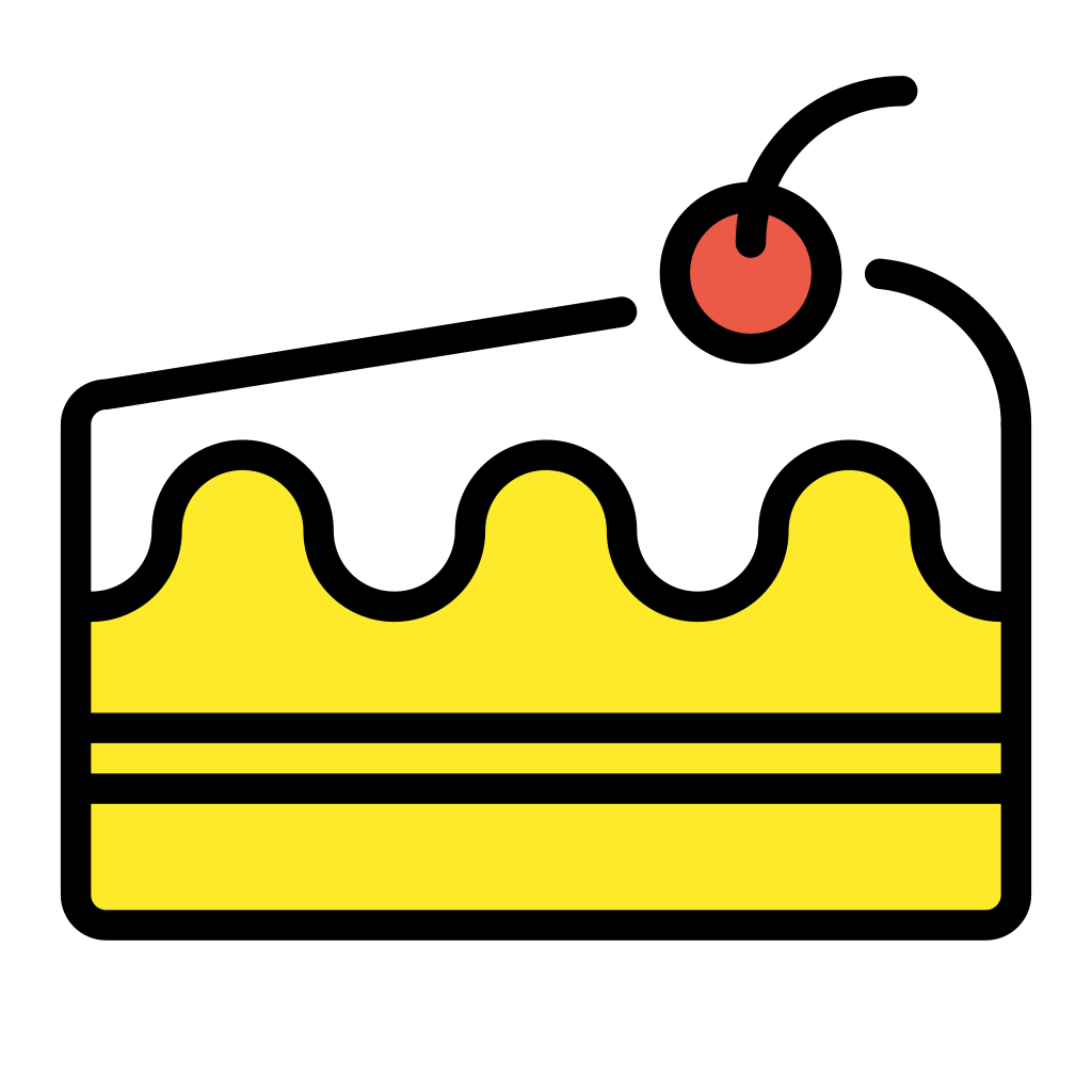 🍰 Gâteau Sablé Emoji