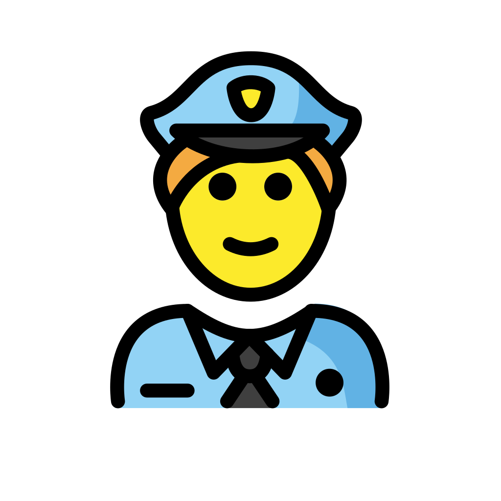👮 Police Officer Emoji, Cop Emoji