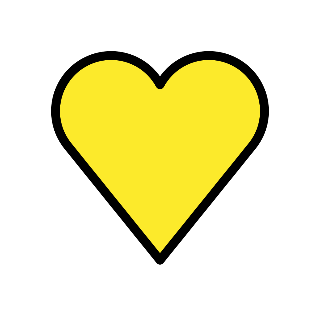 💛 Corazón Amarillo Emoji