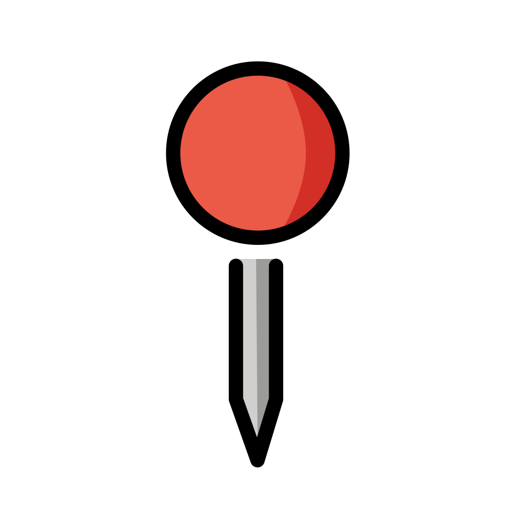 📍 Stecknadel Emoji, Standort-Emoji