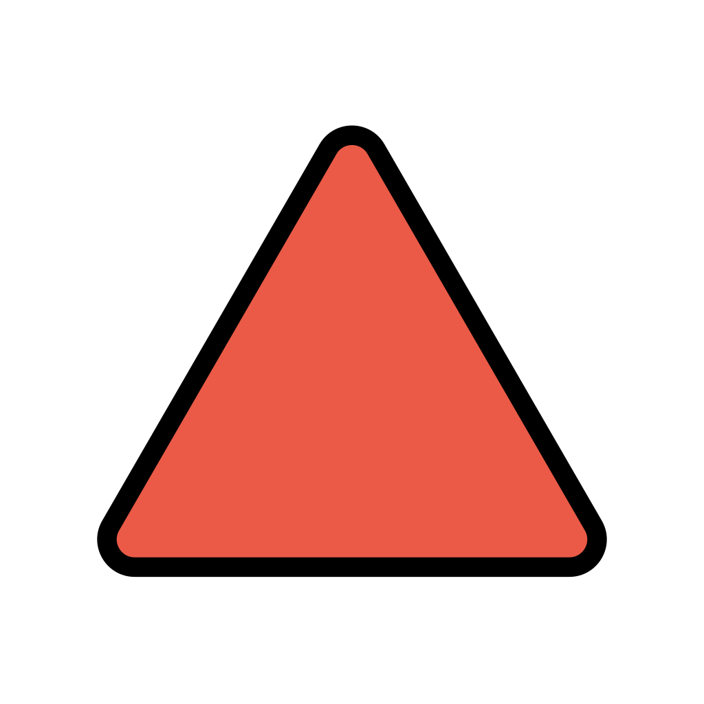🔺 Red Triangle Pointed Up Emoji