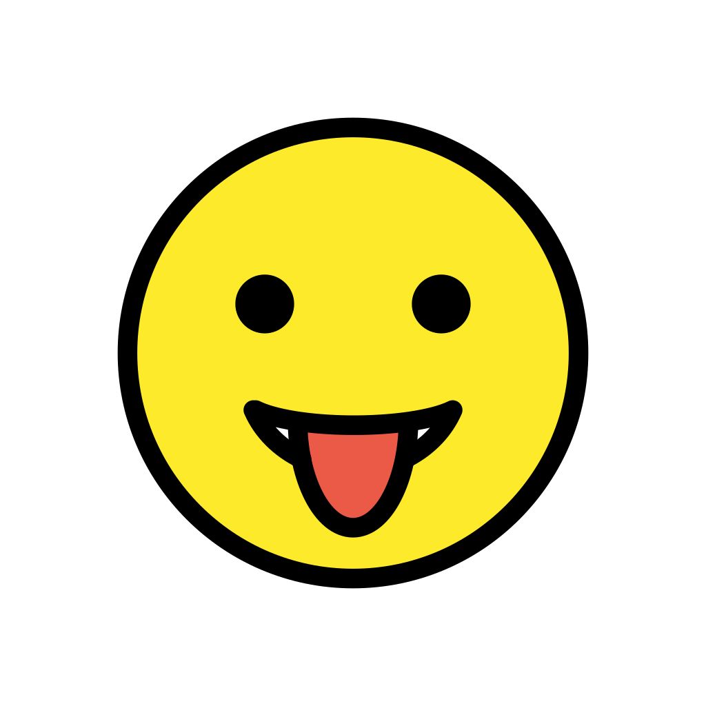 😛 Gesicht mit herausgestreckter Zunge Emoji