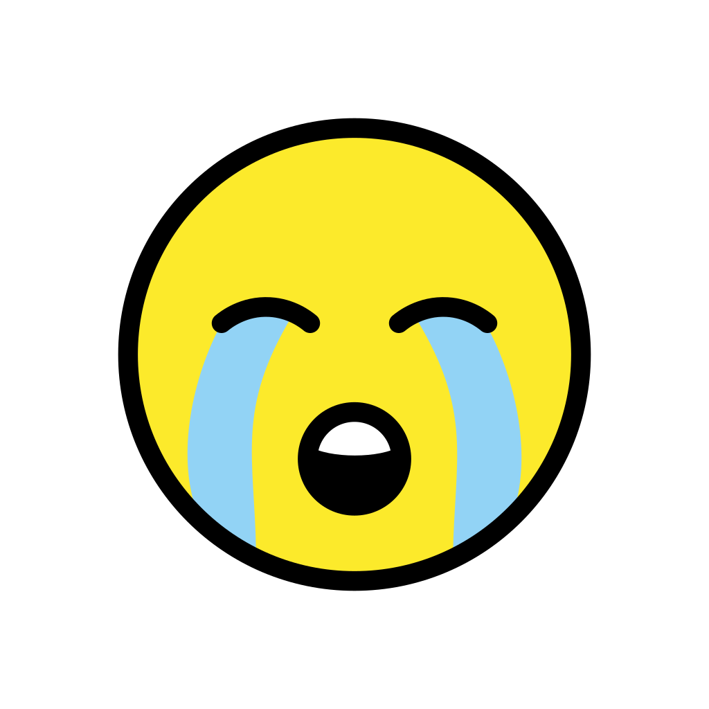 😭 Cara Llorando Fuerte Emoji, Llorando Emoji