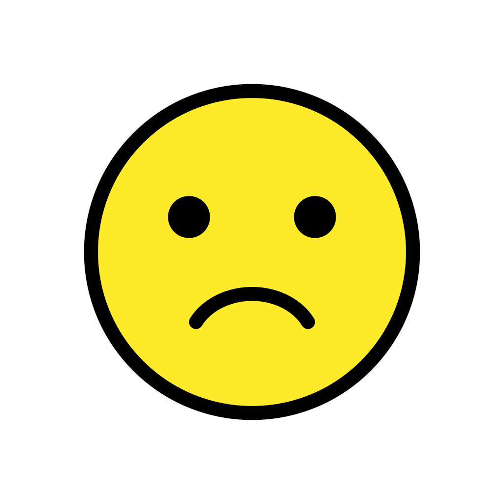 🙁 Rosto Meio Triste Emoji