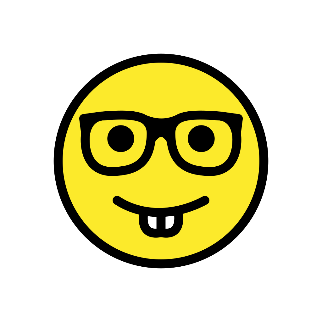 🤓 Visage De Geek Emoji