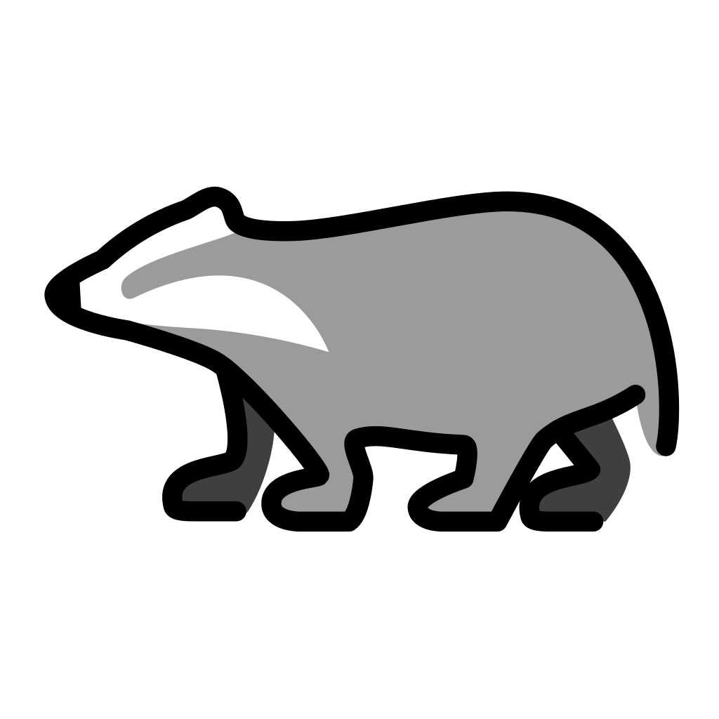 🦡 Badger Emoji