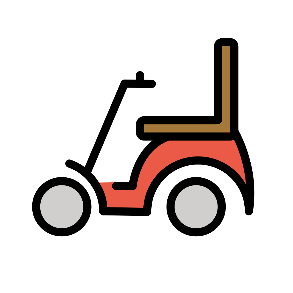 🦼 elektrischer Rollstuhl Emoji