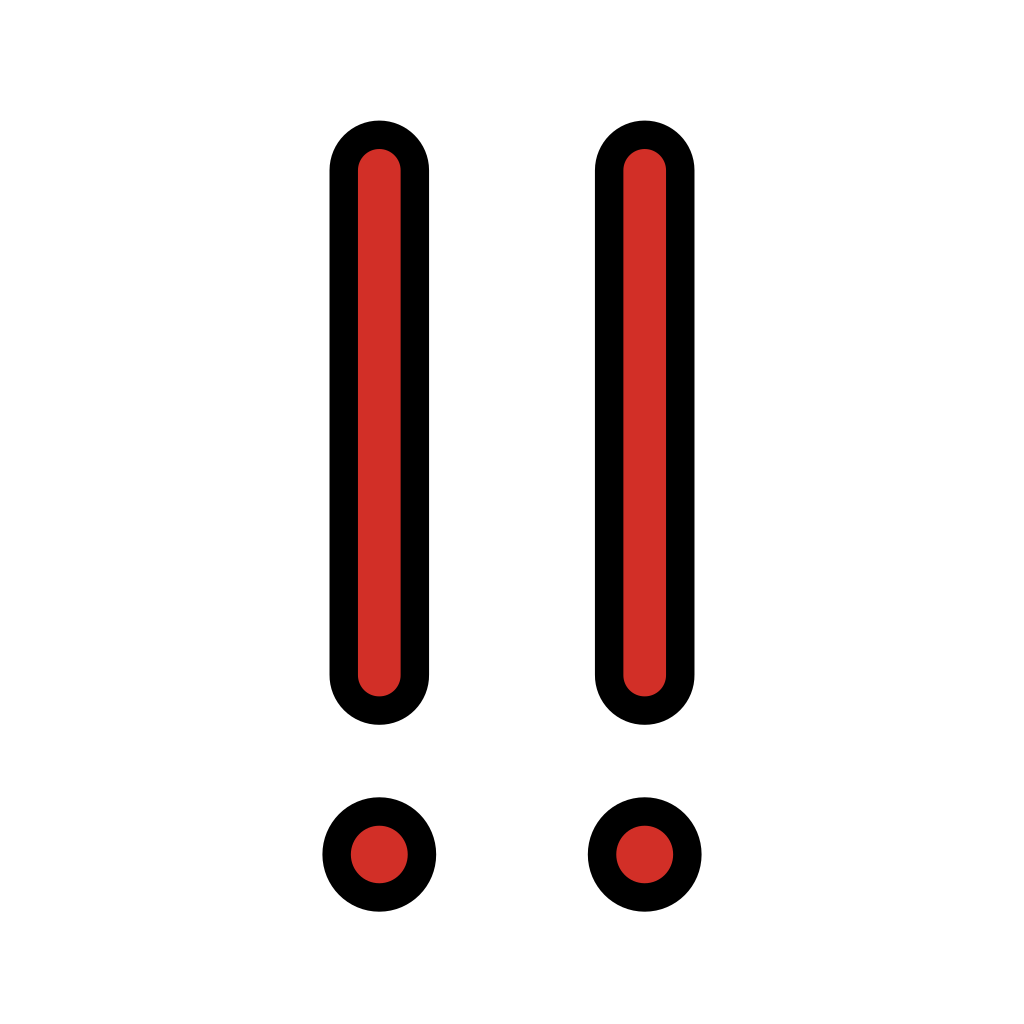 ‼️ Double Exclamation Mark Emoji
