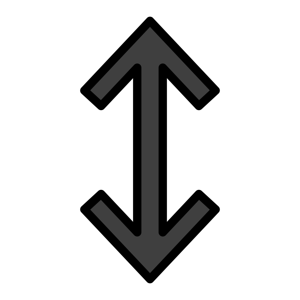↕️ Pfeil nach oben und unten Emoji